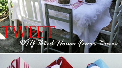DIY bird house favor boxes - Kim Byers