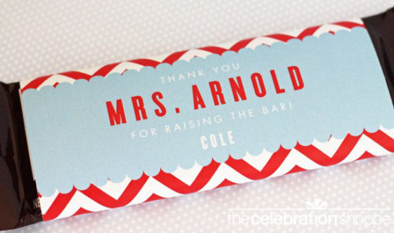 Teacher Appreciation Candy Bar Wrapper Idea Free Printable
