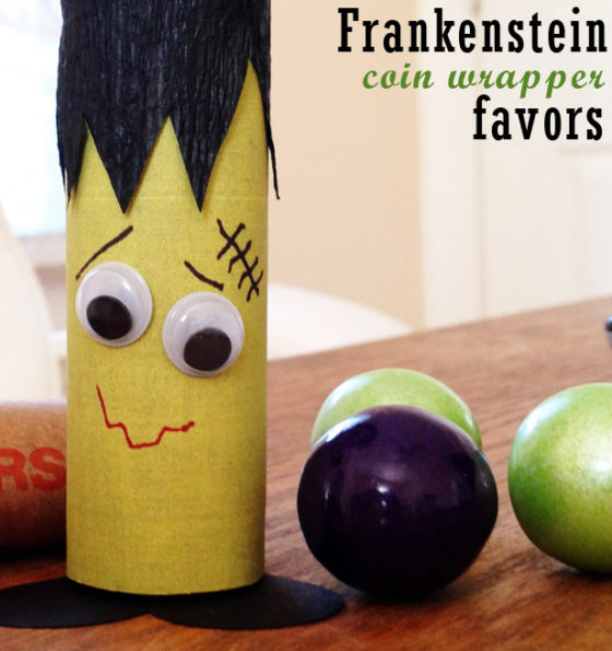 DIY Coin Wrapper Frankenstein Favors | Kim Byers