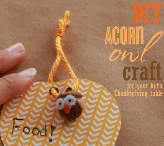 Thanksgiving Acorn Owl Craft & Thanksgiving Printables | Kim Byers