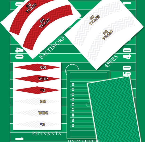 Super Bowl party ideas + free printables - Kim Byers