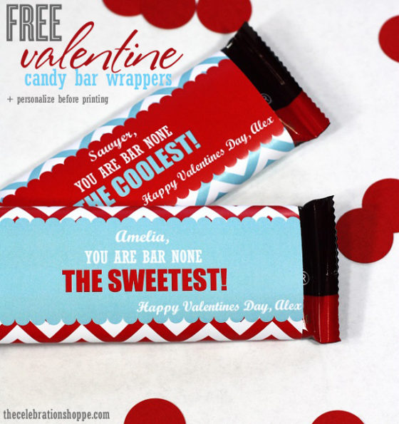 Free Valentine Candy Bar Wrappers - Kim Byers