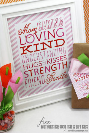 Mother's Day craft & free subway printable | Kim Byers