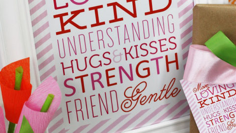 Mother's Day craft & free subway printable | Kim Byers