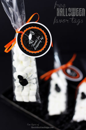 Easy Spider Cello Favor Bags & Free Spider Gift Tags | Kim Byers