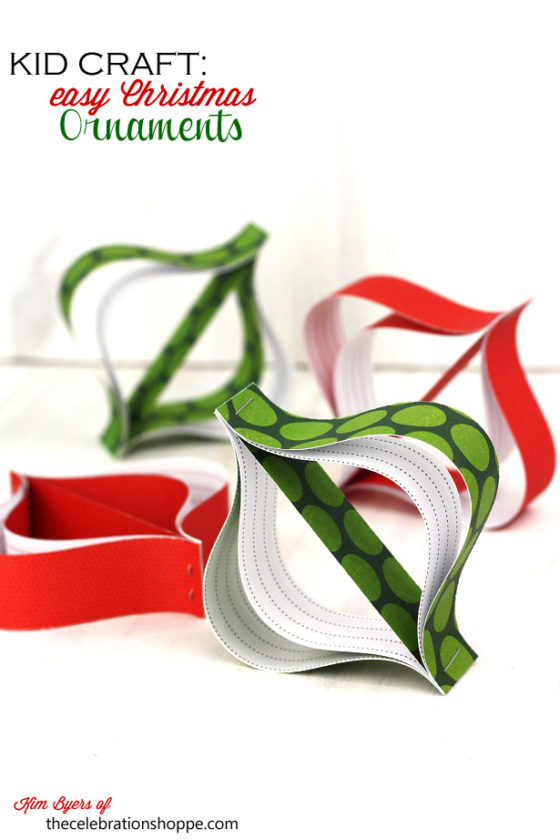 Kid Craft: Easy Paper Christmas Ornaments - Kim Byers