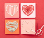 Kid Craft: Valentine Card String Art & Heart Template - Kim Byers