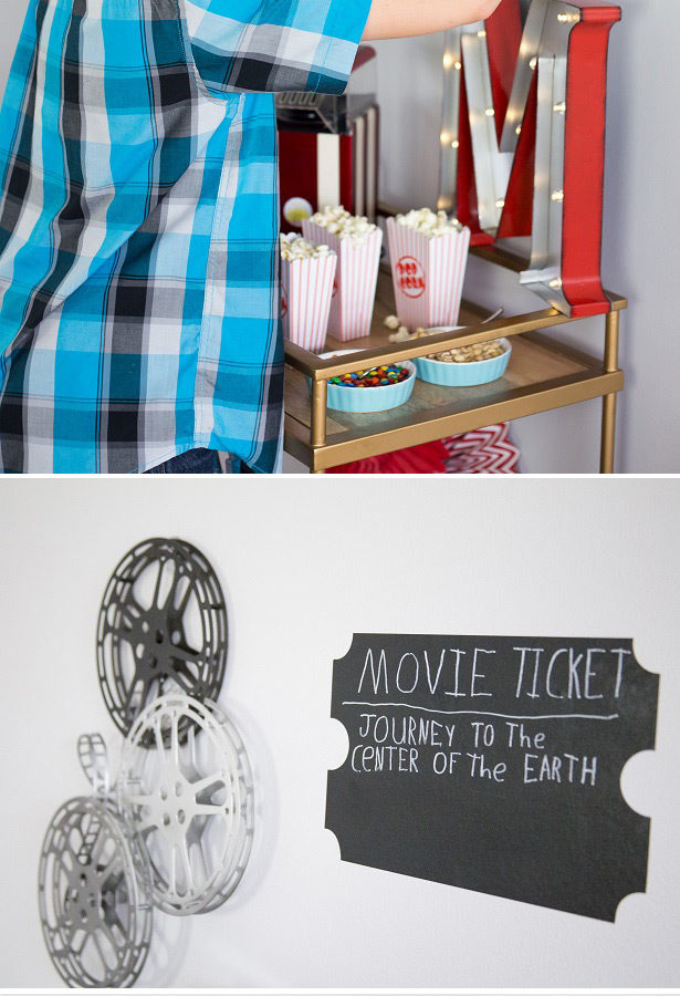 DIY Movie Ticket Shaped Chalkboard - Family Movie Night Fun - Kim Byers