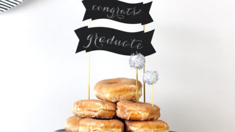 DIY Chalkboard Cake Topper | Kim Byers