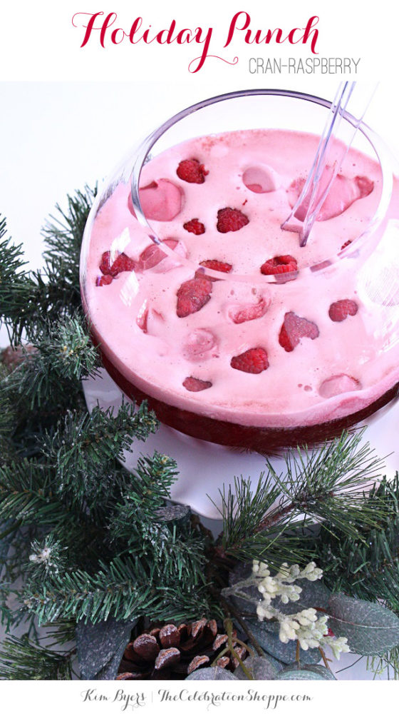 Cran-Raspberry Holiday Punch Recipe + Target Giveaway - Kim Byers