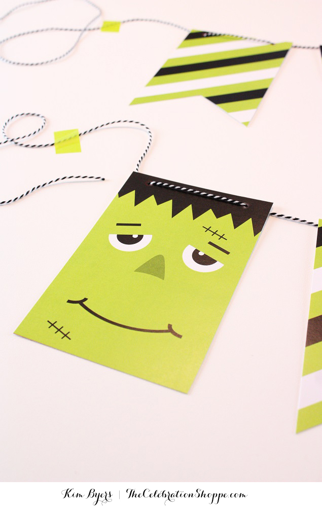 Download Free Printable Frankenstein Halloween Banner | Kim Byers