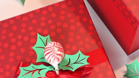 Christmas Holly Paper Craft - Perfect Party Treat Wrapper & Gift Wrap ...