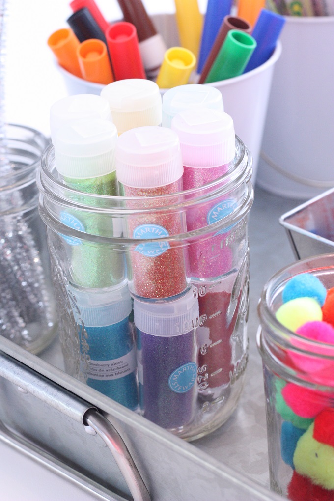 Craft Room Ideas - Portable Kids Craft Station - Kim Byers