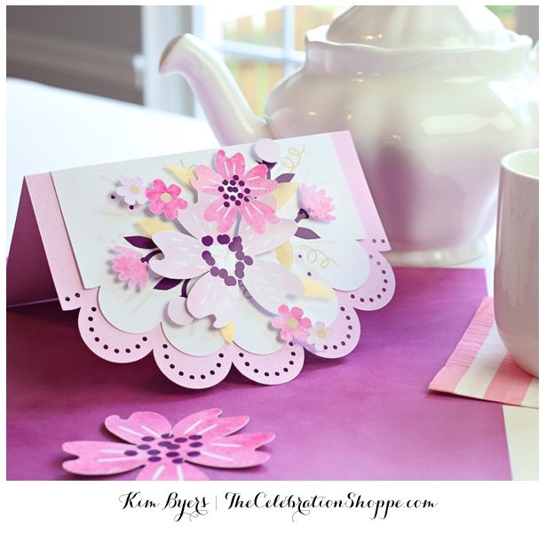 Make A DIY Card With Watercolor Art & Paper Flowers | Kim Byers