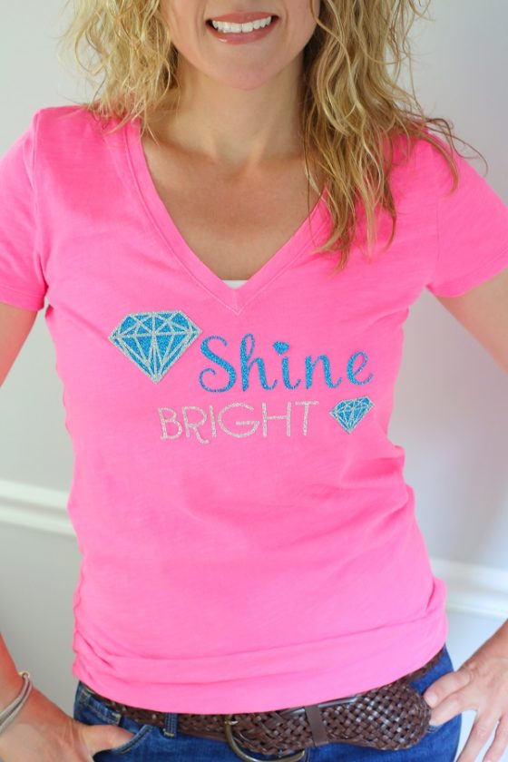 Make A DIY Shine Bright Tshirt | Kim Byers