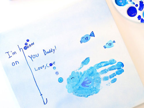 Fathers Day Handprint Art Kid Craft | Kim Byers