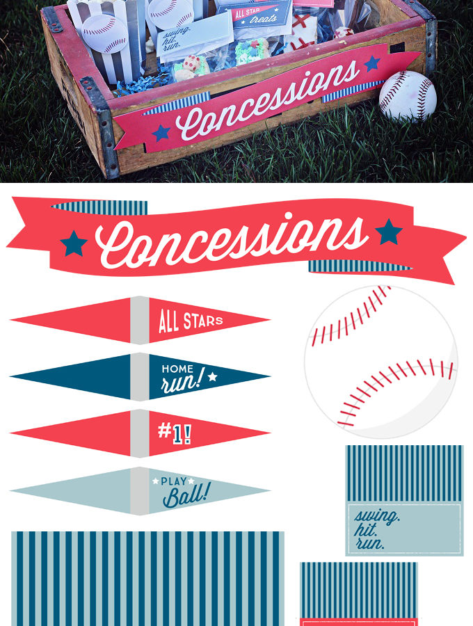Baseball Party Decoration Ideas & Supplies | FREE Printables