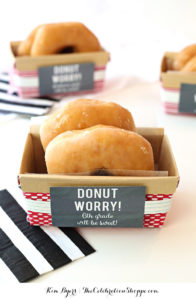 Back to School Fun Food Crafts | "Donut Worry" Free Printable & Craft ...