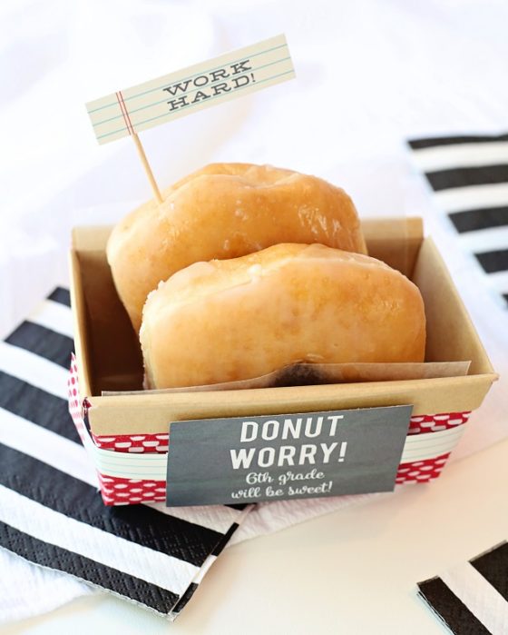 Back to School Fun Food Crafts | "Donut Worry" Free Printable & Craft ...