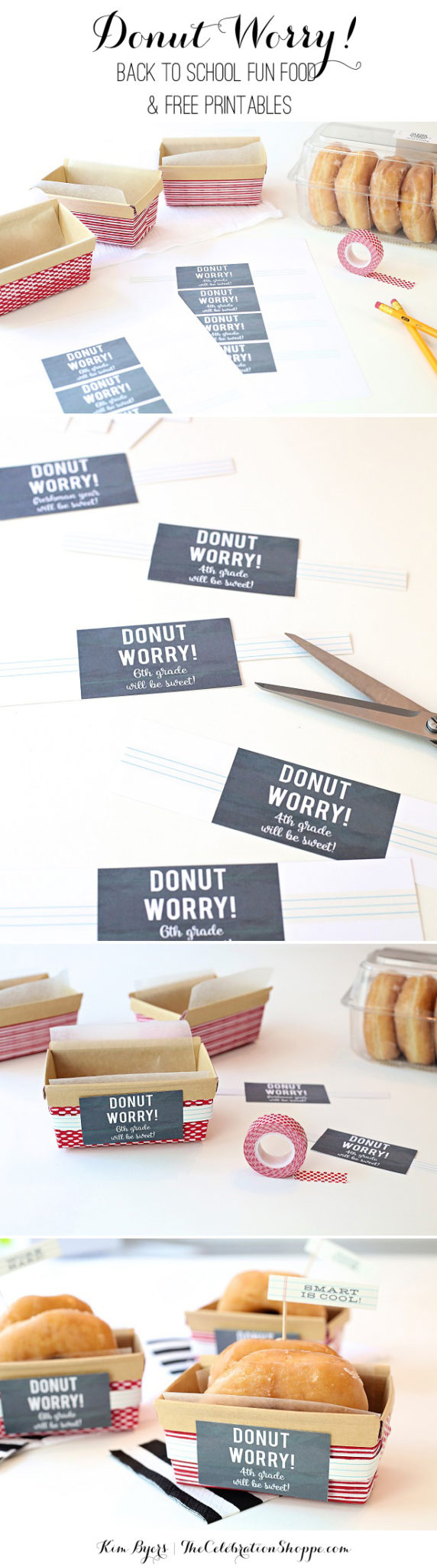 Back to School Fun Food Crafts | "Donut Worry" Free Printable & Craft ...