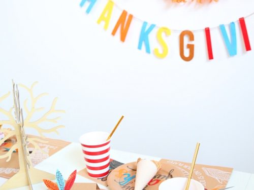 Decorate Your Kids' Thanksgiving Table With Paper Crafts - Kim Byers