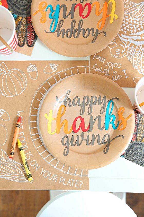 Decorate Your Kids' Thanksgiving Table With Paper Crafts - Kim Byers