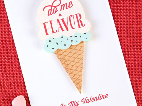 Do Me A Flavor Ice Cream Valentine Card - Kim Byers