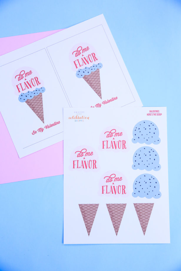Do Me A Flavor Ice Cream Valentine Card - Kim Byers