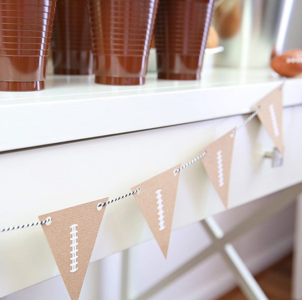 How To Make A Football Pennant Banner - Video Tutorial - Kim Byers