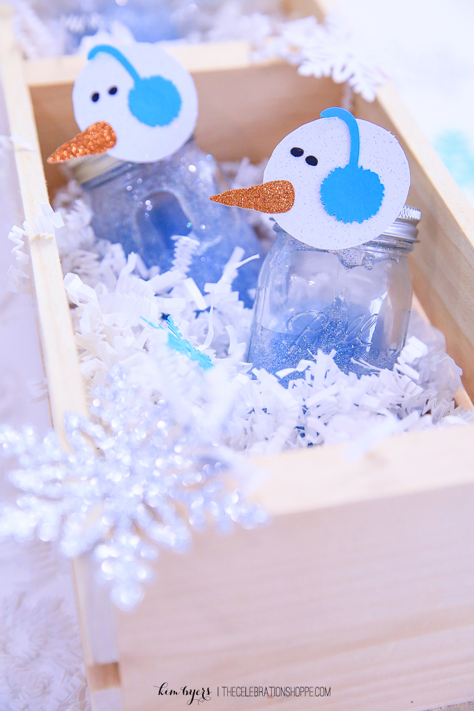 Frosty Snowman Slime Jars with Elmer's - Kim Byers