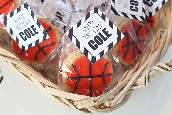 March Madness Rice Krispies Basketball Treats - Kim Byers
