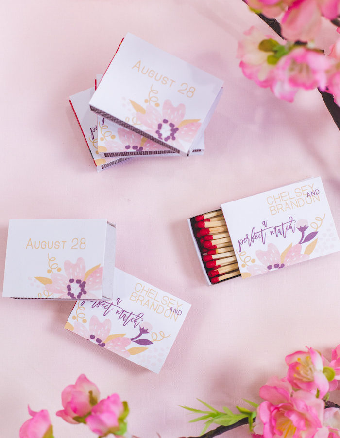 Matchbox Wedding Favors - Easy & Inexpensive With Free Template - Kim Byers