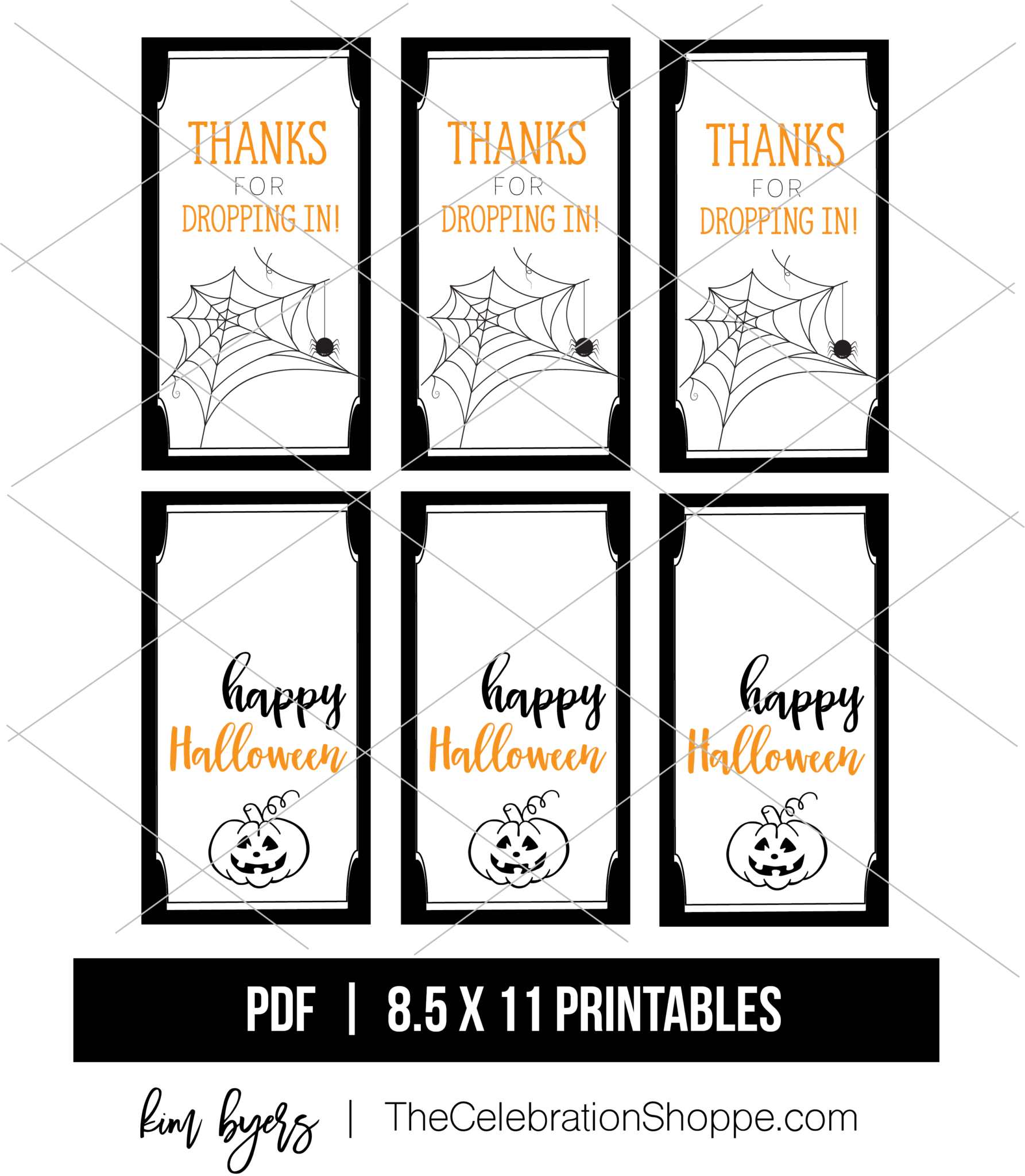 Halloween Candy Trick or Treat Bags + FREE Gift Tags - Kim Byers