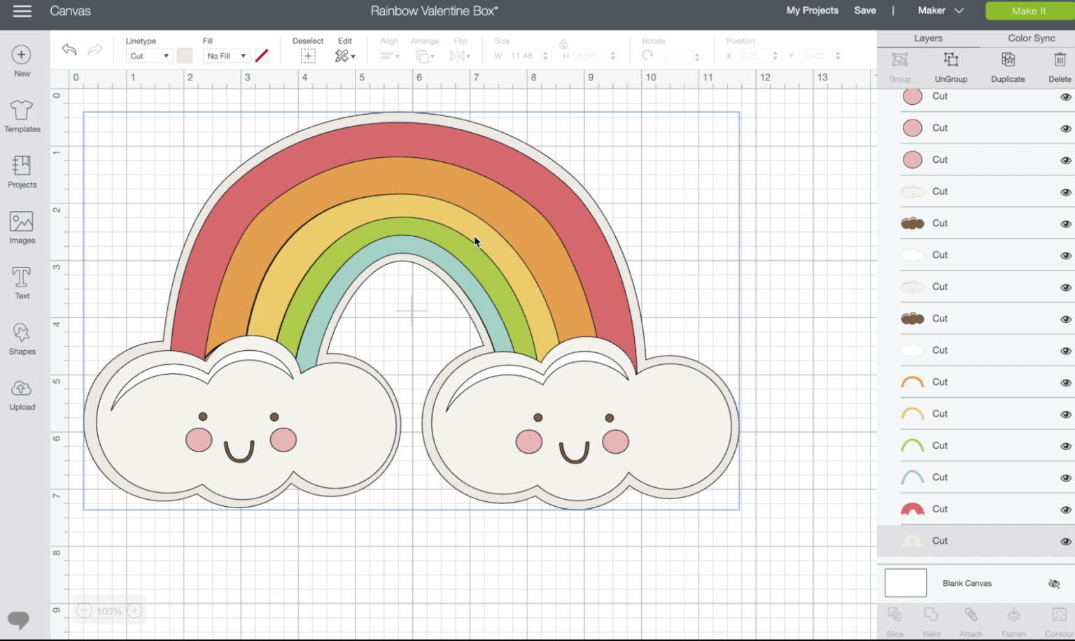 Rainbow Valentine Box With Cricut Maker - Kim Byers