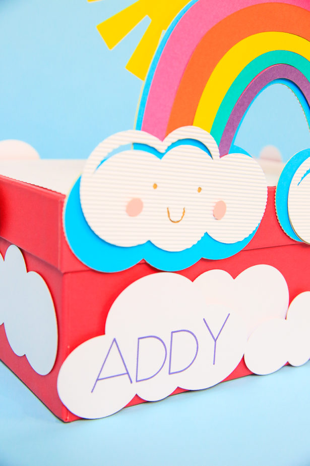 Rainbow Valentine Box With Cricut Maker - Kim Byers